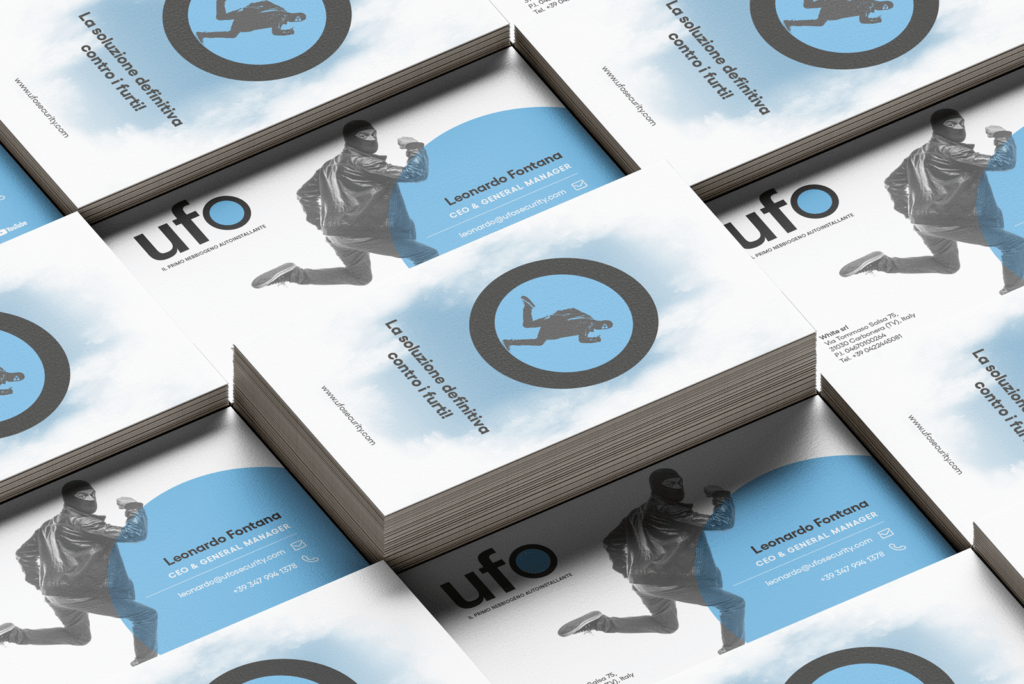 UFO Security | White - Graphic Projects realized for Ufo Security